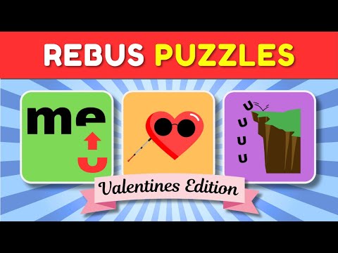 Can You Solve These VALENTINES Rebus Puzzles? 💘 20 Questions
