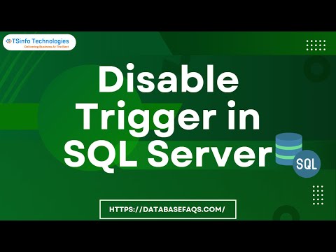 How to Disable Trigger in SQL Server | SQL Server Disable Trigger
