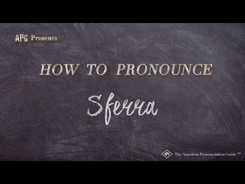 How to Pronounce Sferra (Real Life Examples!)