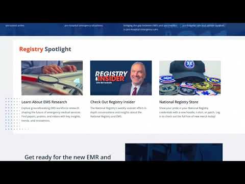 Welcome to the NEW nremt.org!