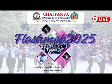 FLASH MOB 2025 Chaitanya Deemed To Be University Hanamkonda