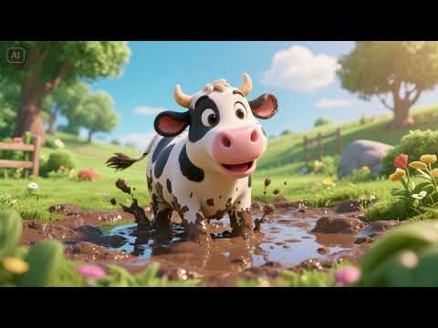 Moo Moo Cow’s Muddy Adventure | Nursery Rhymes & Kids Songs