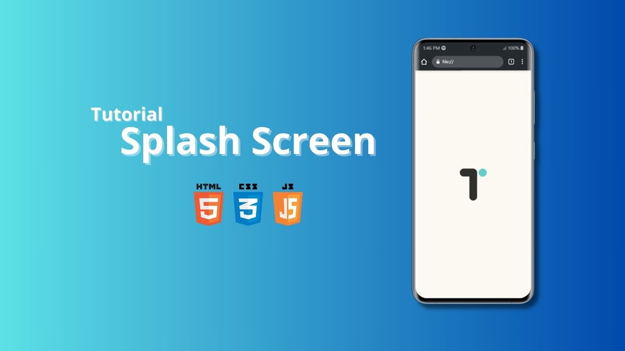 Tutorial membuat Splash Screen dengan HTML, CSS dan JavaScript