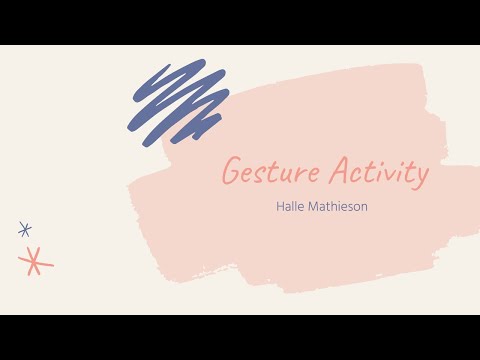 Gesture Dance Activity