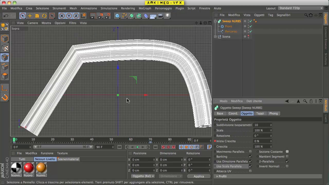 Sweep NURBS - Tutorial - Blog - C4Dzone