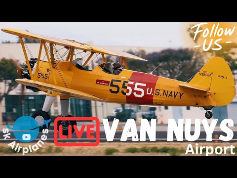 🔭 Watching Planes At Van Nuys Airport | Live Planes Spotting ✈️ (VNY) California