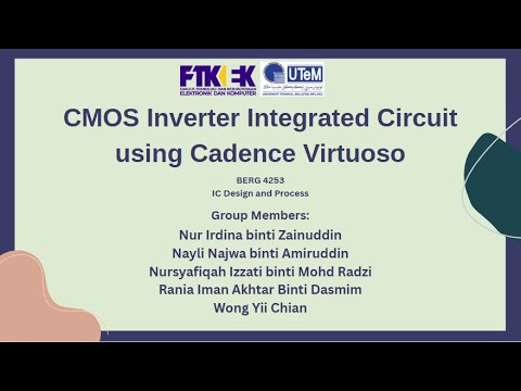 BERG 4253 | IC Design and Process: Designing Inverter using Cadence Virtuoso
