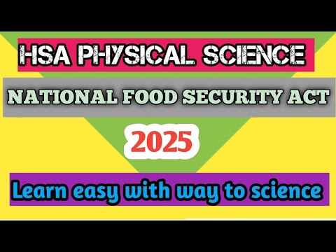 NATIONAL FOOD SECURITY ACT 2013🥚🥛🍌#waytoscience