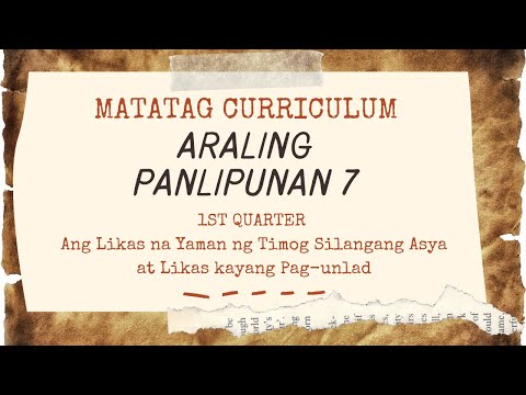LIKAS YAMAN NG TIMOG SILANGANG ASYA