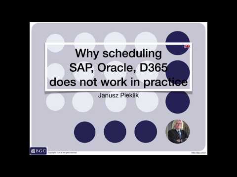 Why scheduling SAP, Oracle, D365 does not work in practice