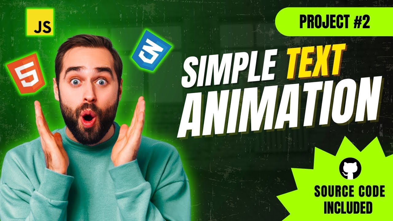 project 2 | Text Animation with HTML , CSS and JS | source code included | by @Hritik_is_coding