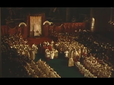 PAPAL CORONATIONS IN COLOR || Pius XII – John XXIII – Paul VI