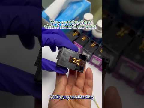 Highly effective cartridge and electronic chip contact cleaner. #hp #canon #cartridge #chips