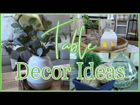 TABLE DECOR IDEAS | COFFEE TABLE STYLING INSPIRATION | SIMPLE AND NEUTRAL FARMHOUSE HOME DECOR 2023
