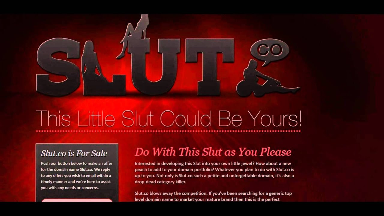 Slut.co: A Short, Brandable, Globally Recognized Adult Domain Name