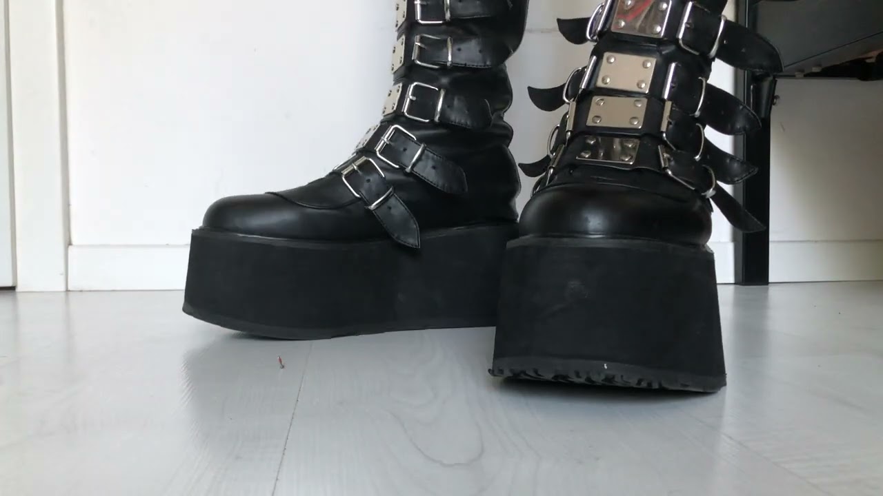 Crushing a microbe with demonia boots