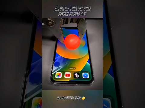 Red Hot Ball on iPhone Screen test | best smart phone Display #viral #shorts #display #trending