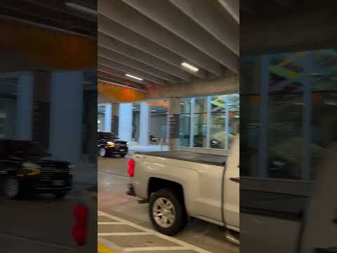 "Kansas City International Airport, Missouri, at the entrance gate."