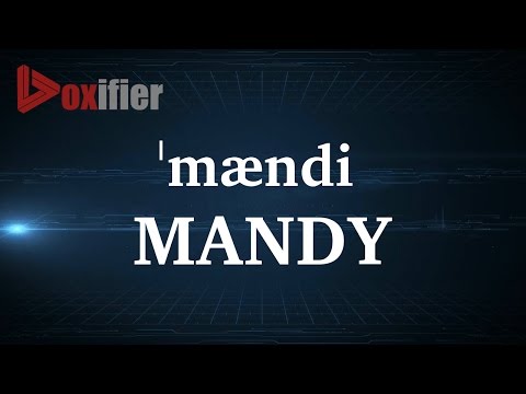 How to Pronunce Mandy in English - Voxifier.com