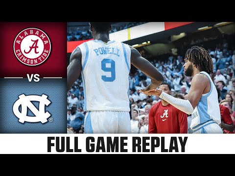 Alabama vs. North Carolina Full Match Replay | 2024-25 ACC Men's Basketball