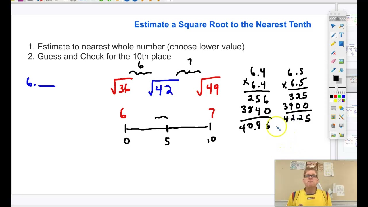 Estimate Square Root to the Nearest Tenth