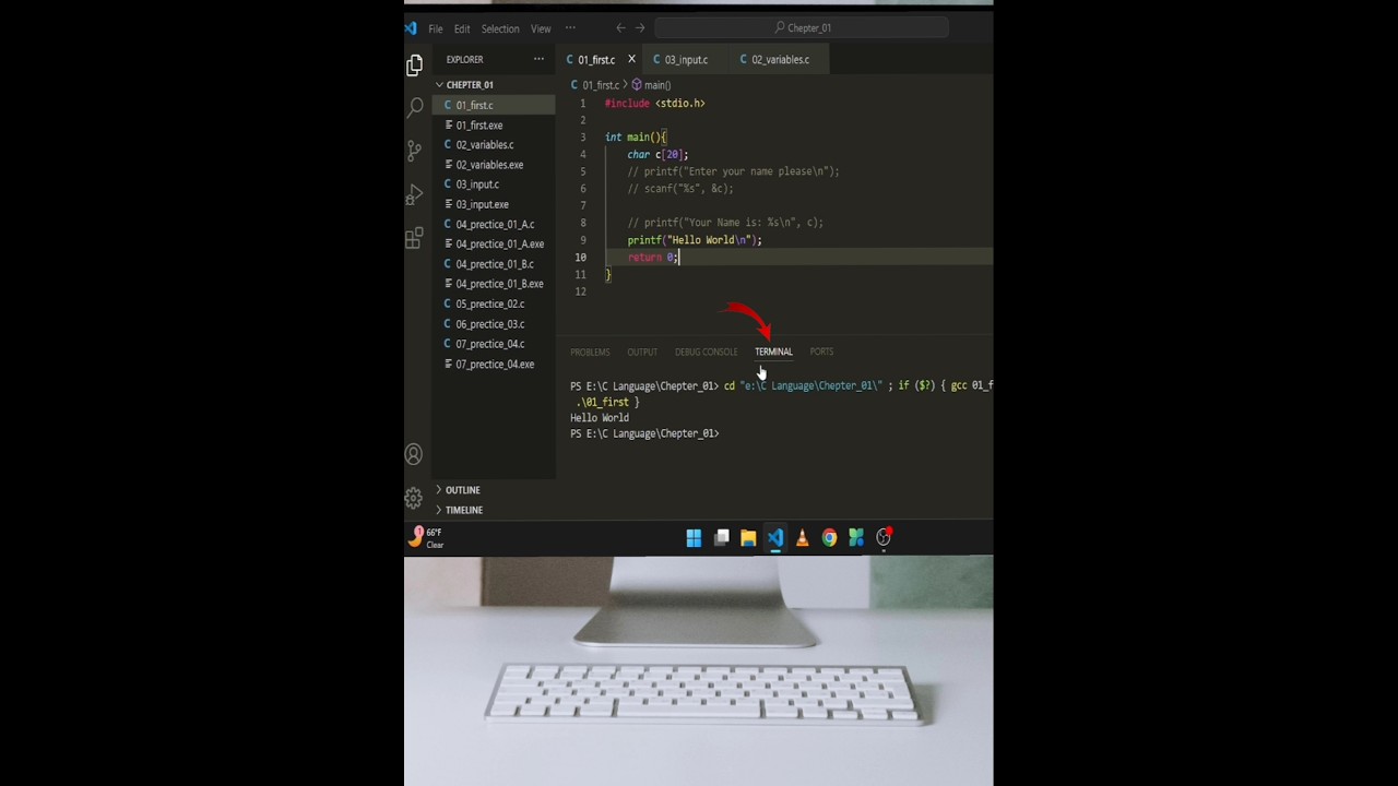 How to Run code (program) in the terminal in VS Code! 🚀💻 #VSCode