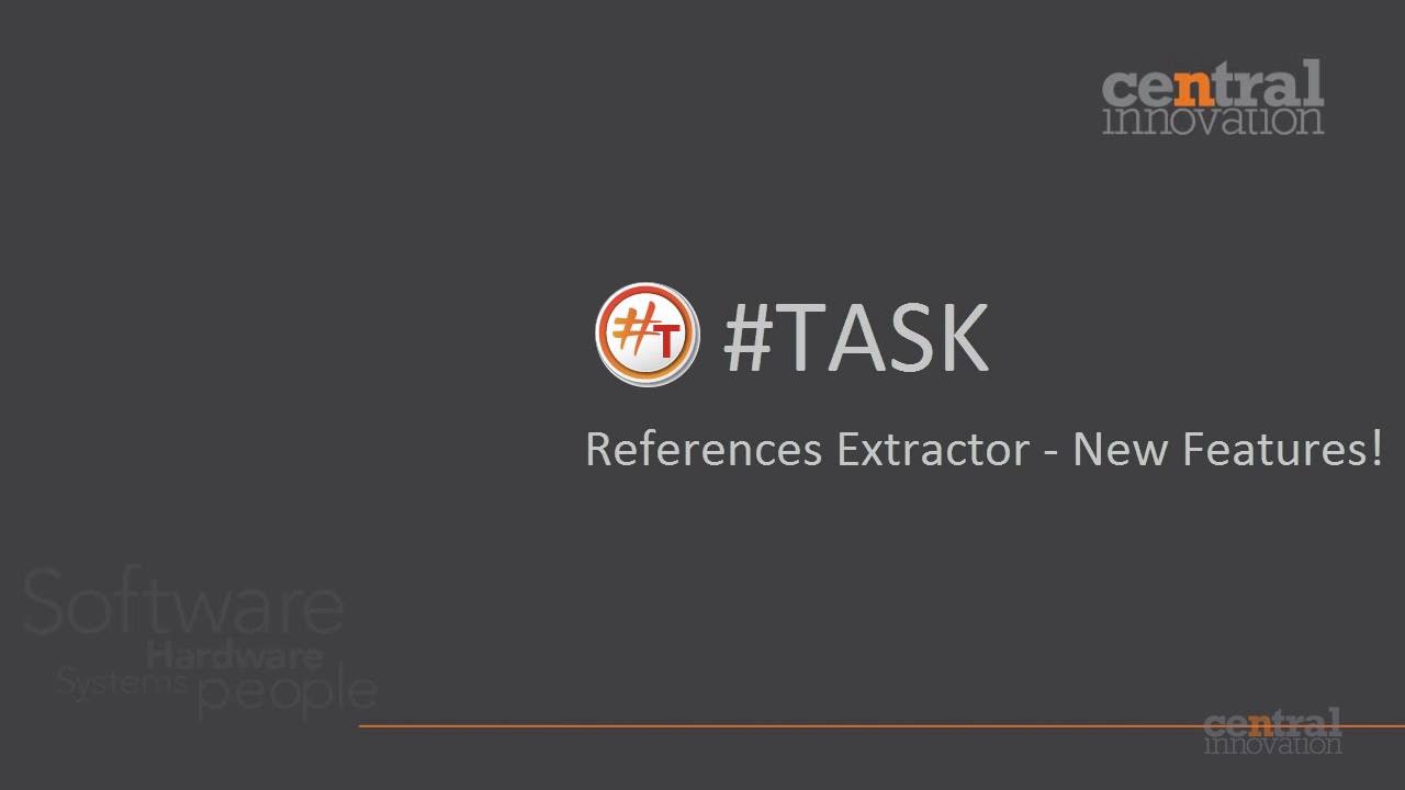#TASK - References Extractor - New Features!