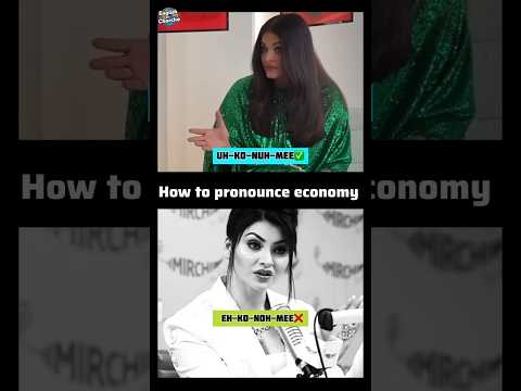 Are You Saying "Economy" Wrong? 😱 | Aishwarya vs Urvashi | English Pronunciation Tips 🇬🇧 #shorts