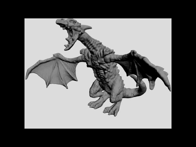 highly Detailed Dragon 3D Model - FlatPyramid