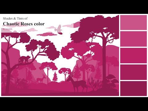 Shades & Tints of Chaotic Roses color #bb2266 A Warm Red color #a61e5a #911a4f #c23a77 #ca5388