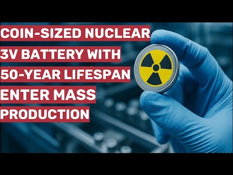 ULTRA-COMPACT NUCLEAR 3V BATTERY WITH 50-YEAR LIFESPAN BEGINS MASS PRODUCTION