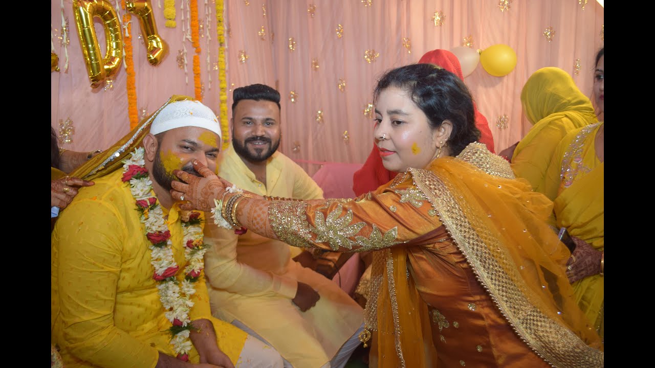BEST MUSLIM HALDI CEREMONY || MALE HALDI CEREMONY || CINEMATIC VIDEO || PANKAJ STUDIO
