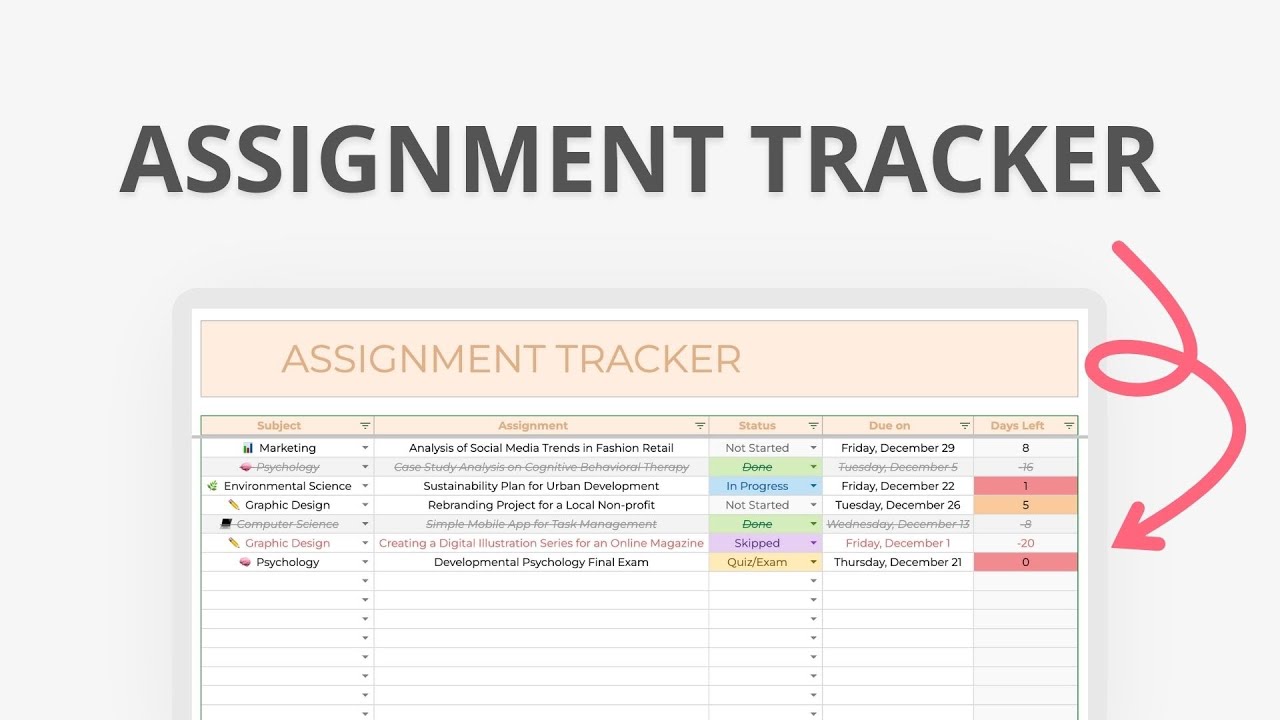 Assignment Tracker
