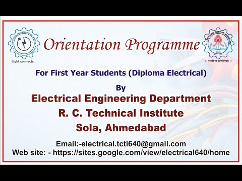 INDUCTION PROGRAMME 2023, ELECTRICAL ENGINEERING DEPARTMENT, R.C.TECHNICAL INSTITUTE, AHMEDABAD