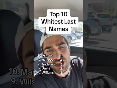 Top ten whitest last names. Check out Your name in the list