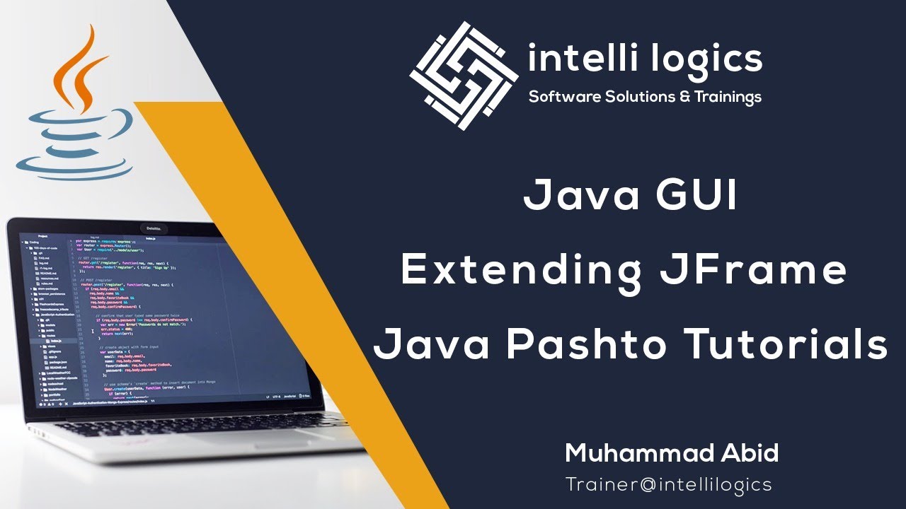 75. Java GUI - Extending JFrame - Pashto