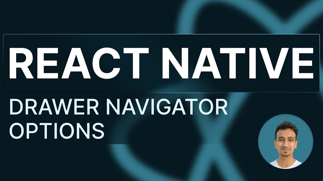 React Native Tutorial - 79 - Drawer Navigation Options