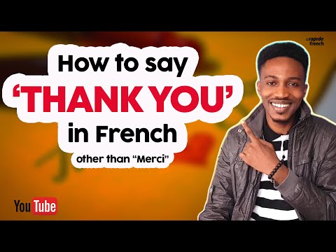 Different ways to say "thank you" in French