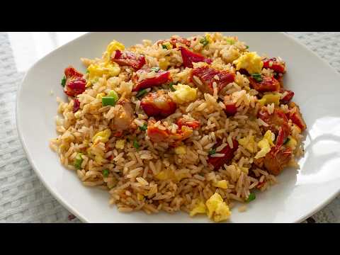 ARROZ CHAUFA con CECINA y CHORIZO | RECETA PERUANA