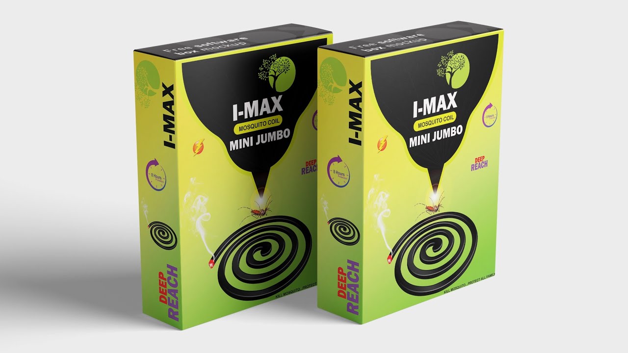 Realistic create box mosquito product cover design vector cardboard box in illustrator