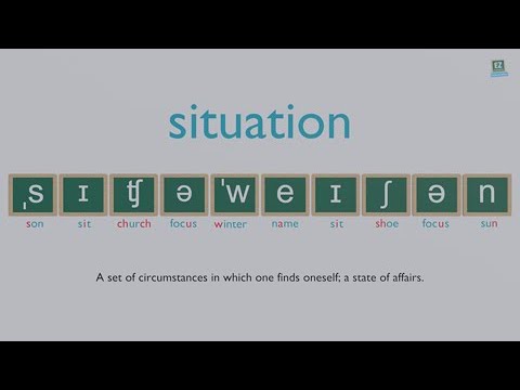 How to pronounce situation ?