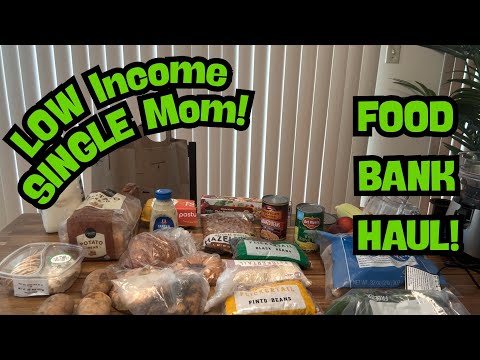 Food Bank Haul / Food Pantry Haul Bay Area California Low Income Single Mom #foodbankhaul #freefood