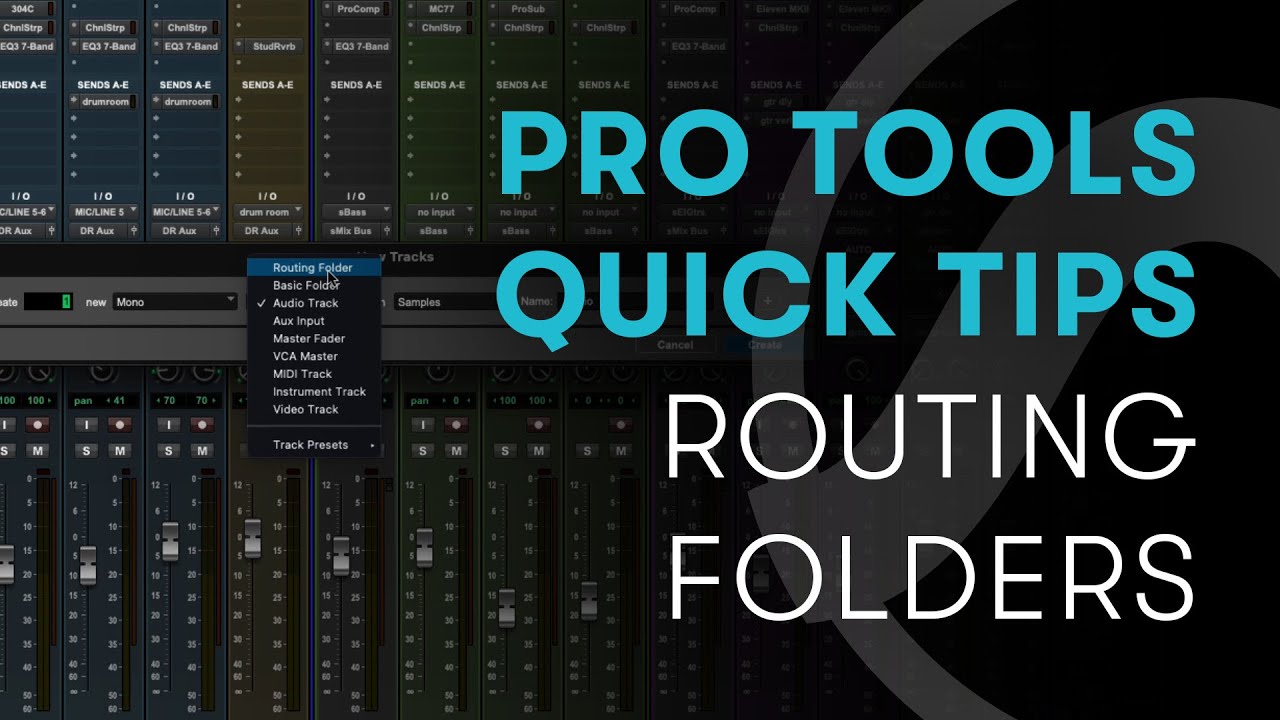 Pro Tools Quick Tips: Routing Folders