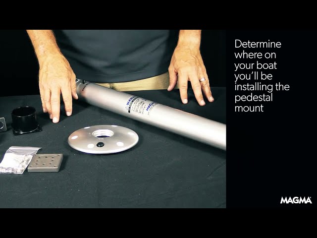 MAGMA 28" Double Locking Stowable Pedestal Mount