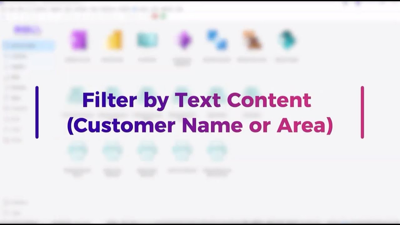 SQL View - Filter by Customer or Area