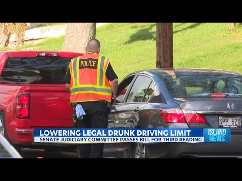 Bill seeking to lower Hawaii's legal drunk driving limit passes in senate committee