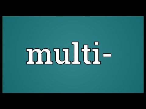 Multi- Meaning