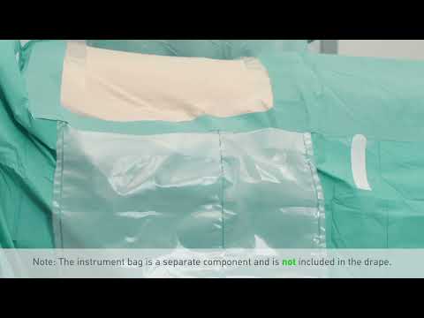 BARRIER laparoscopy drape supine position REF 954226 draping instructions