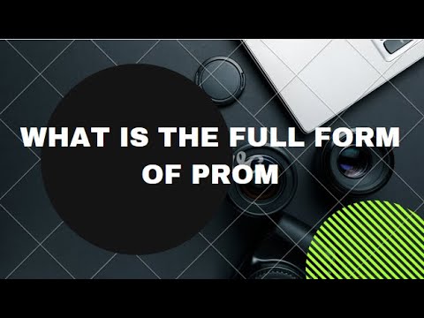 WHAT IS THE FULL FORM OF PROM #shorts
