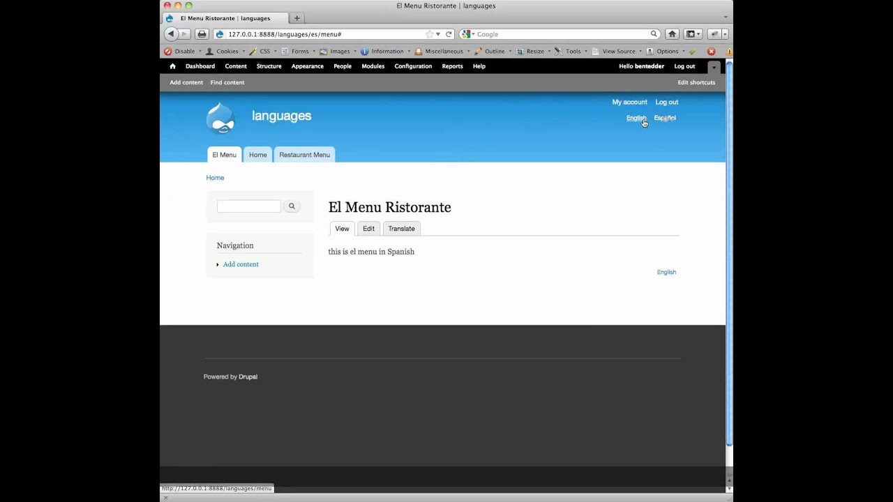 Create Multi-Language Menus in Drupal 7
